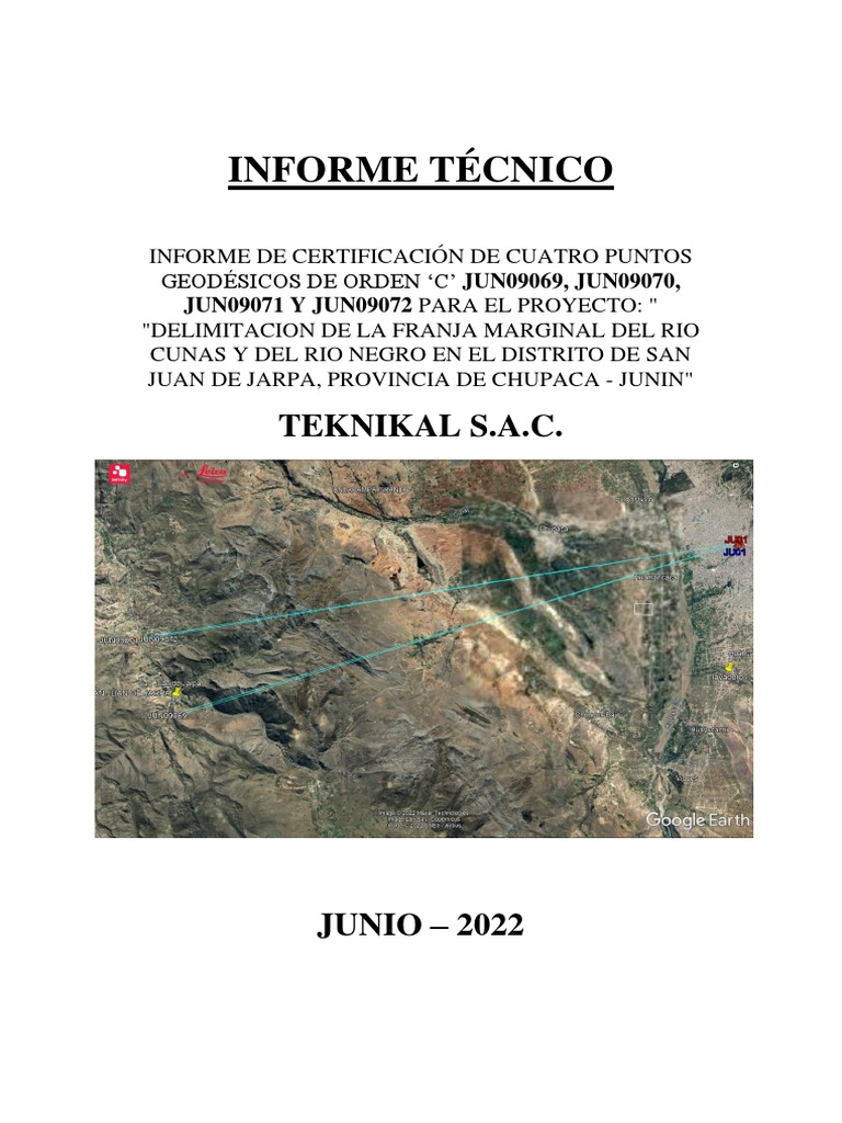 Informe Geodesico Jarpa | PDF