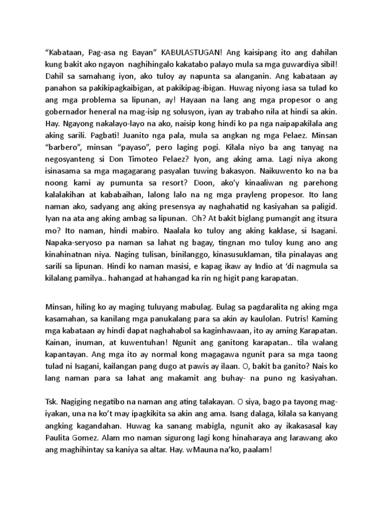 Script Monologo | PDF