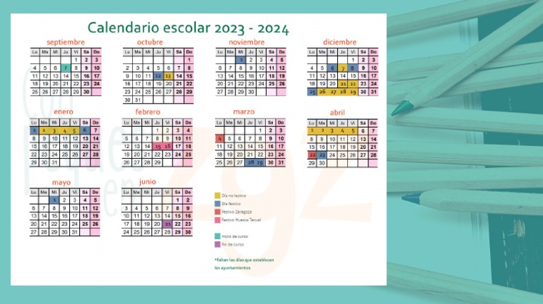 Calendario Escolar Aragon 2023 2024 Pdf