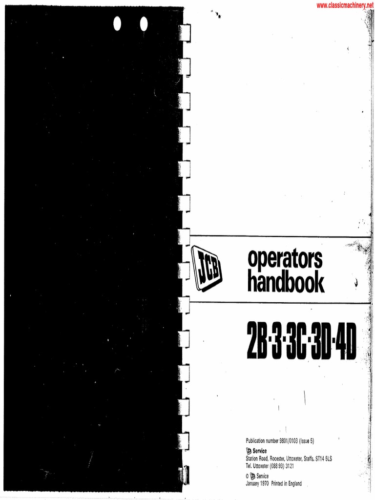 JCB 2B Overview in Classic Machinery | PDF
