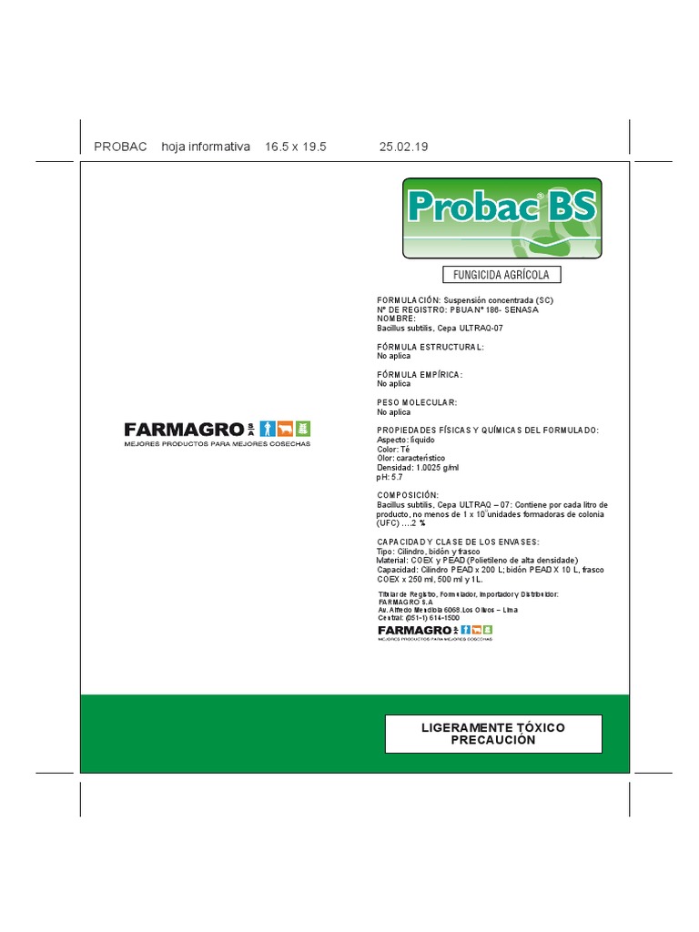 Probac Bs Hi | PDF