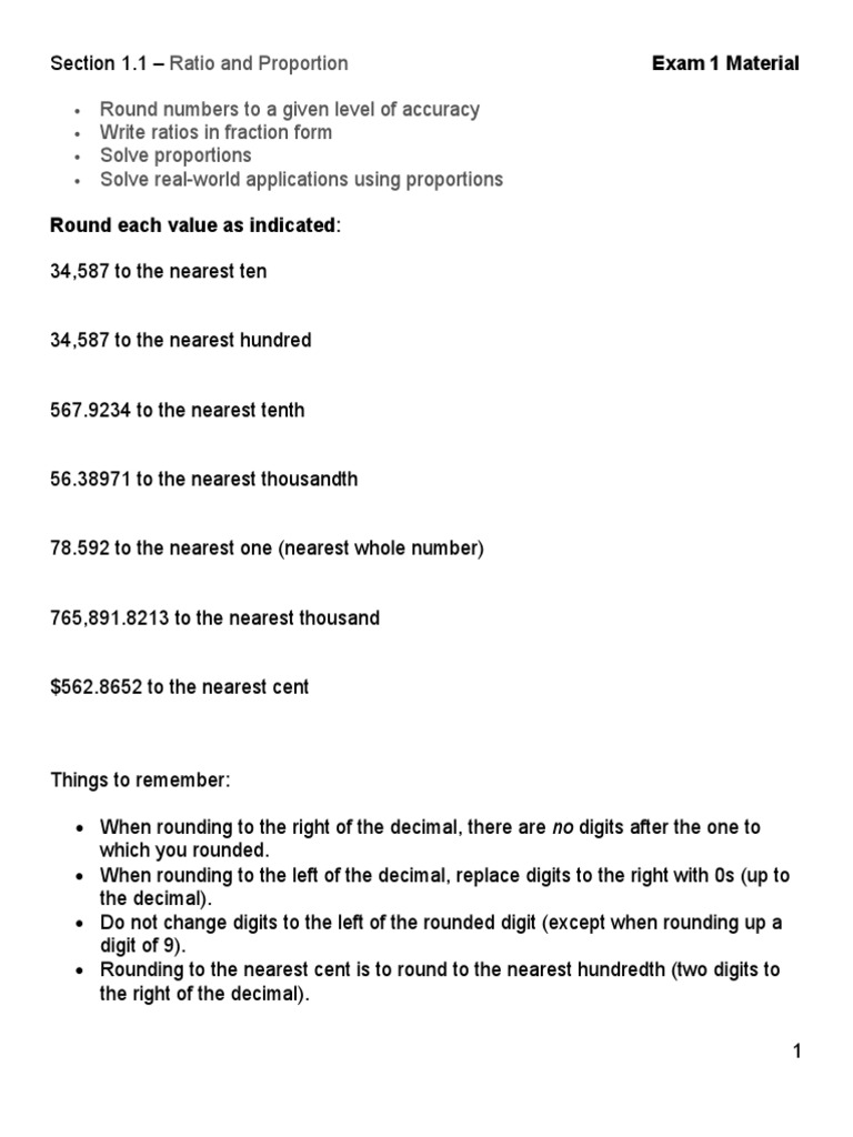 MATH 1001 Meeting Notes, Sec 1.1 | PDF