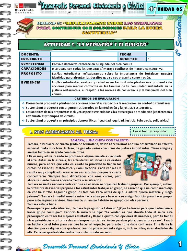 4° DPCC - Actv.03-Unid.5 2023 | PDF