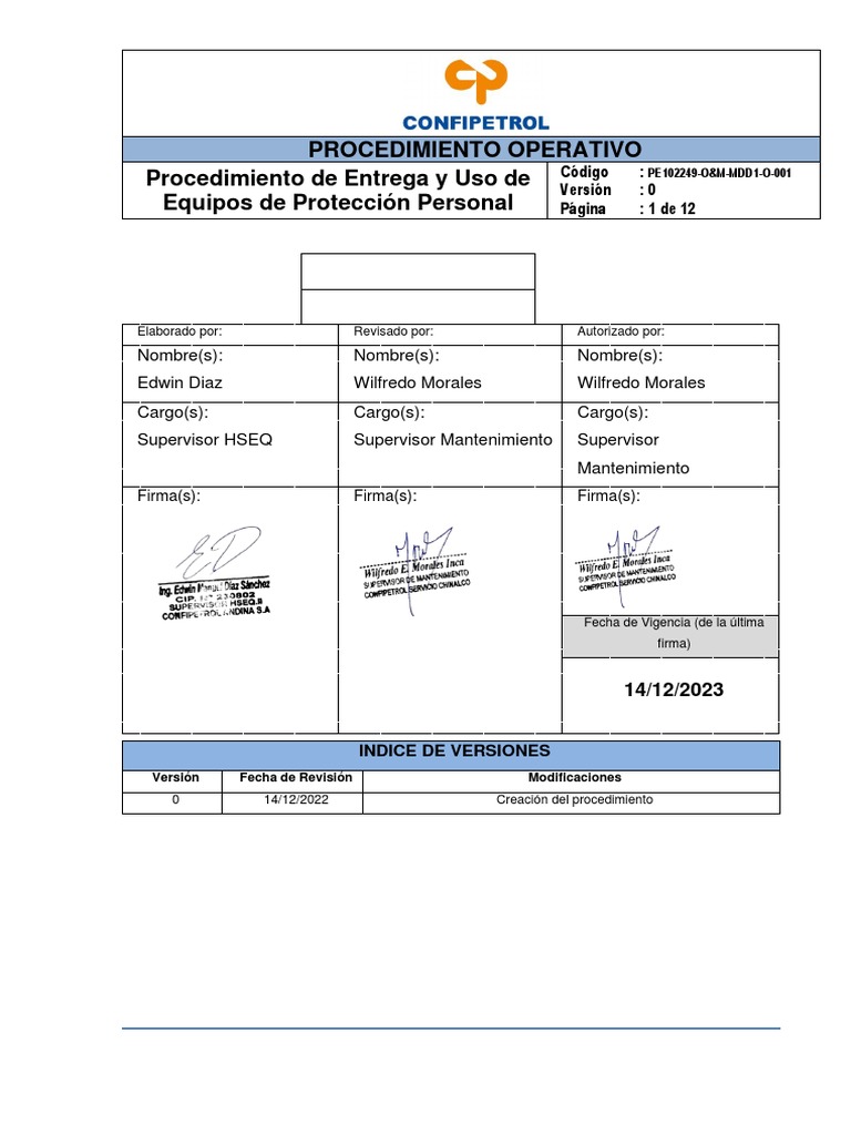 001 - Procedimiento Gestion Epps | PDF | Negocios | Informática