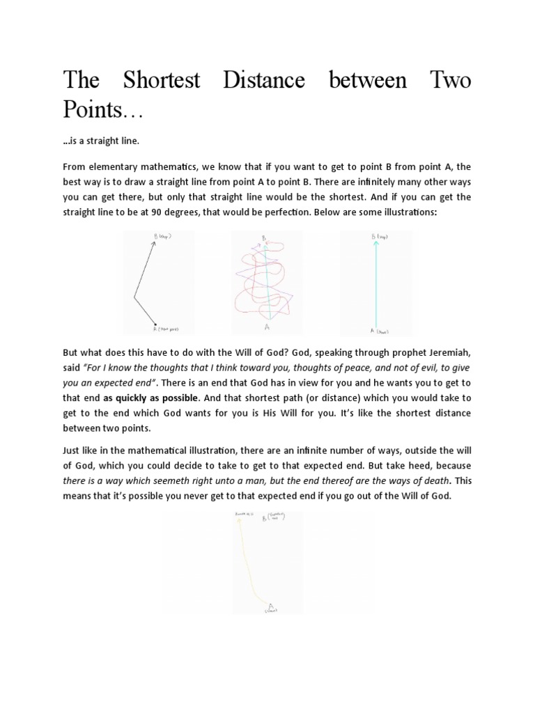 Spoken Word - The Shortest Distance Between Two Points | PDF Spoken Word - The Shortest Distance Between Two Points | PDF