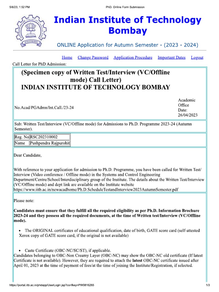 Call_Letter_SysCon_IITB | PDF