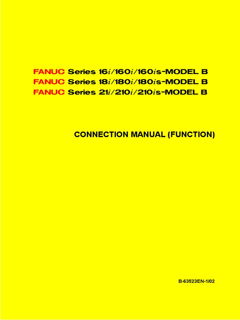 Connection Manual (Function) : Fanuc Fanuc Fanuc | PDF