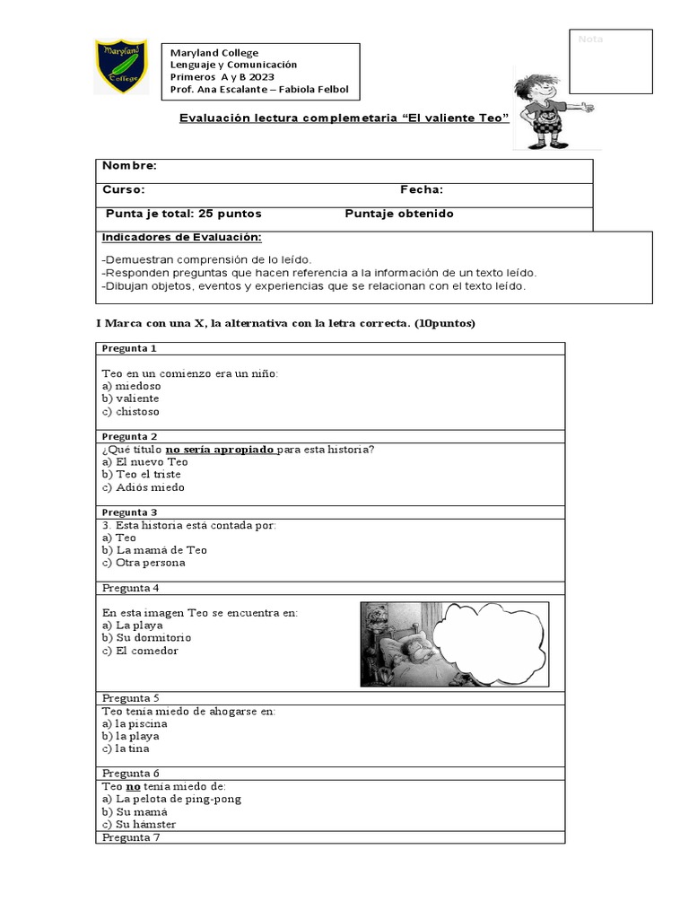 El Valiente Teo 2 Definitiva | PDF