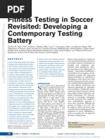 9.2 Fitness Tests For Football | PDF | Physical Fitness | Aerobic Exercise