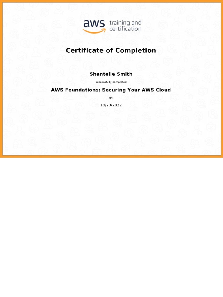 Aws Foundations Securing Your Aws Cloud Pdf