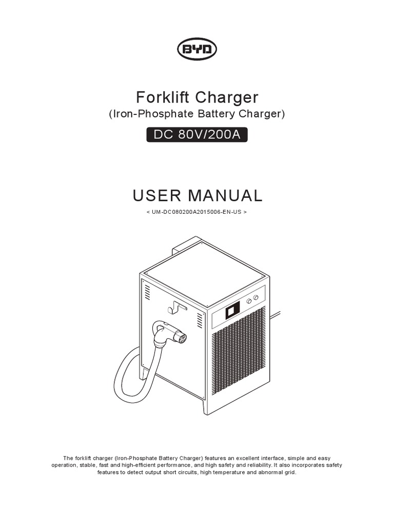 480V Forklift Charger - User Manual | PDF | Battery Charger ...