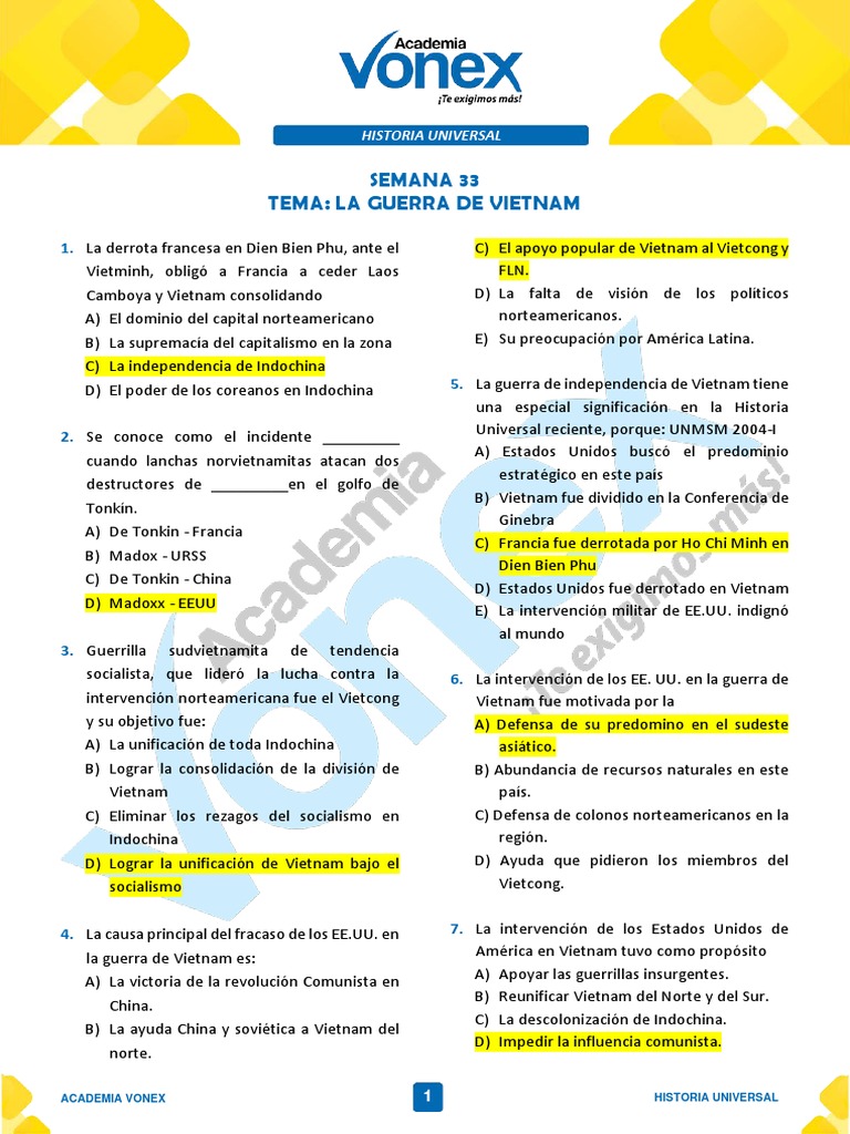 AN SM HU 2022 III VC S33 Claves | PDF | Vietnam | Indochina Francesa
