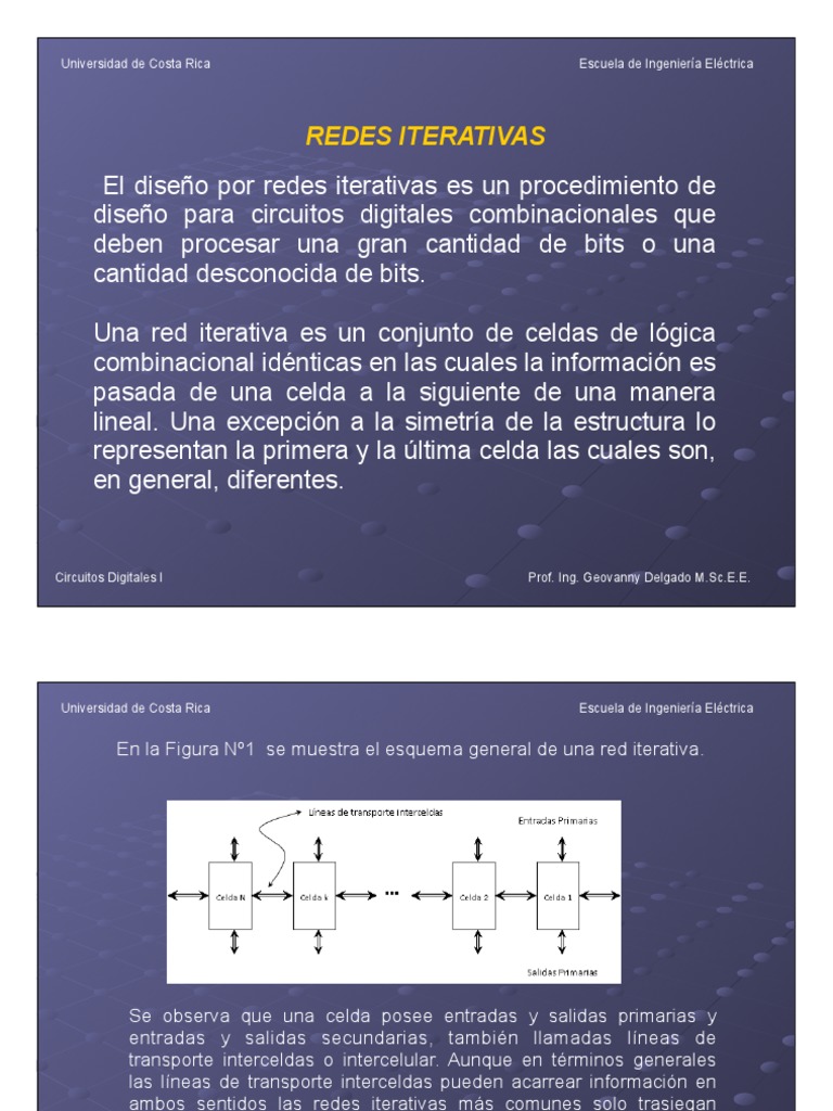 Redes Iterativas Profesores | PDF | Ingenieria Eléctrica | Poco