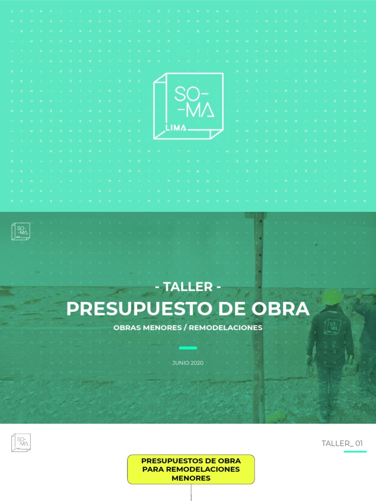 T02 - Taller Presupuestos de Obras - M03 | PDF