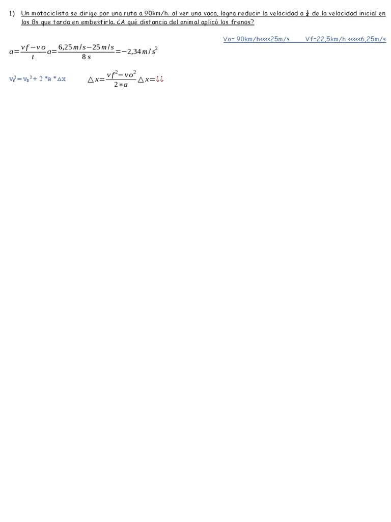 Problema Mruv2 | PDF