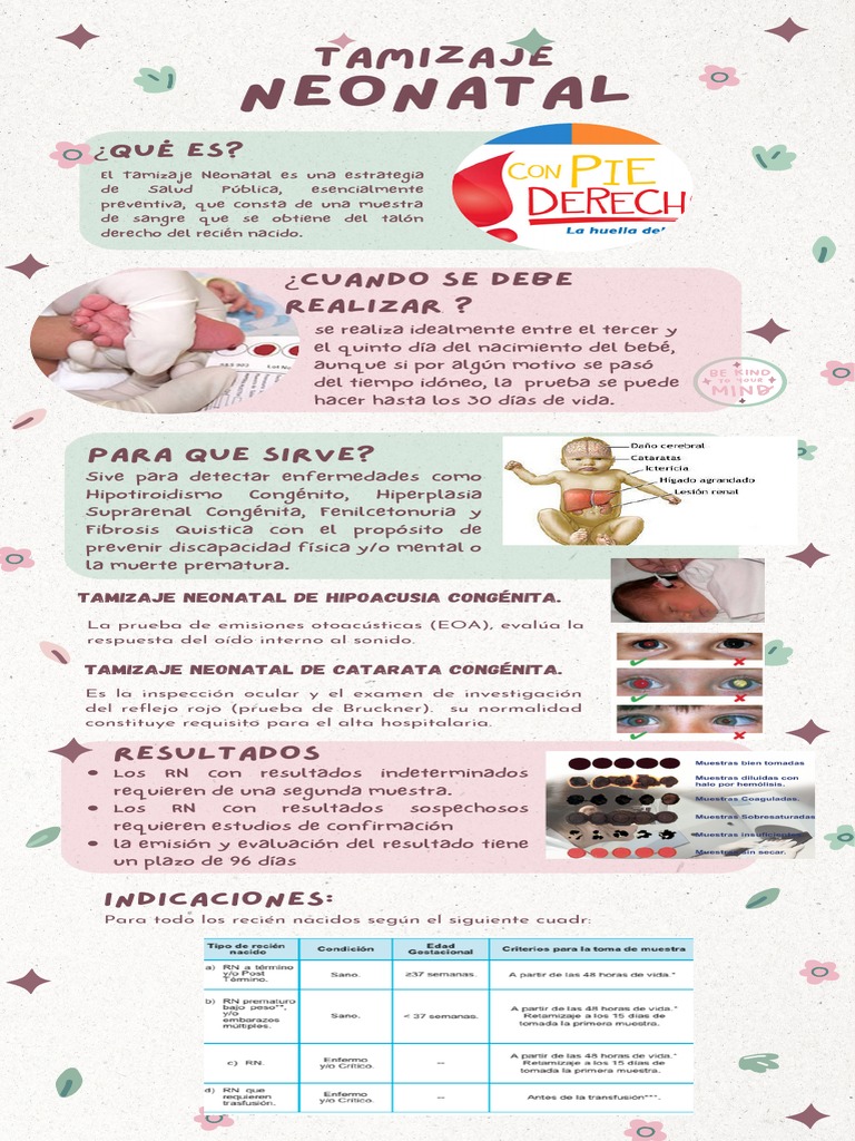 Tamizaje Neonatal: Prevención Esencial | PDF | Ciencia y matemáticas