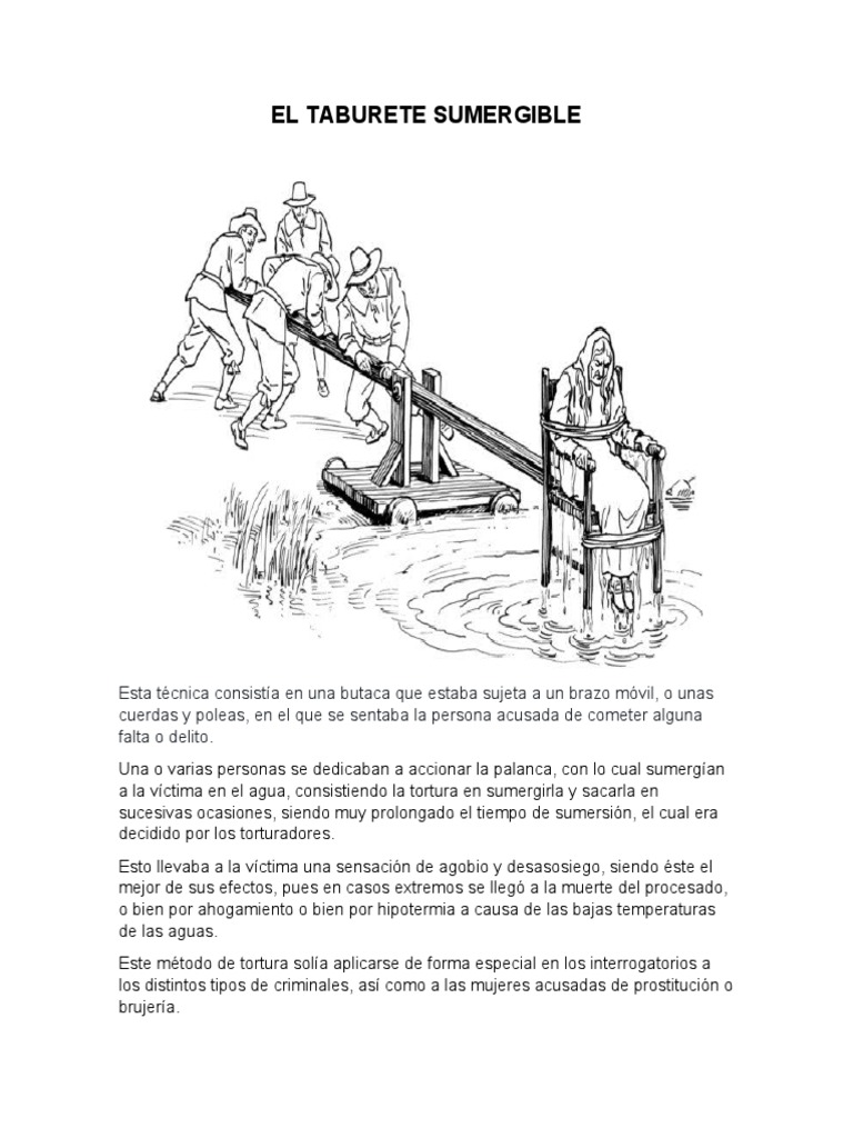 EL TABURETE SUMERGIBLE - Metodo de Tortura | PDF