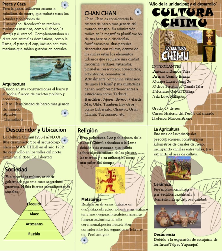 Cultura Chimù-Triptico (2 | PDF