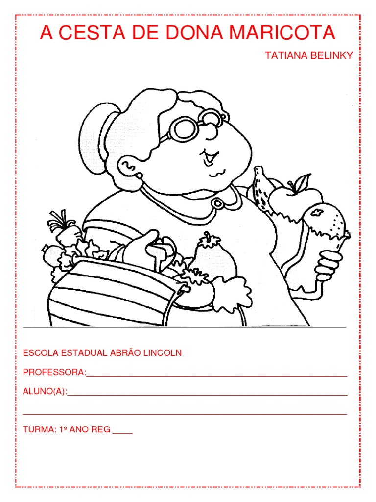 Sequência Didática A Cesta Da Dona Maricota | PDF