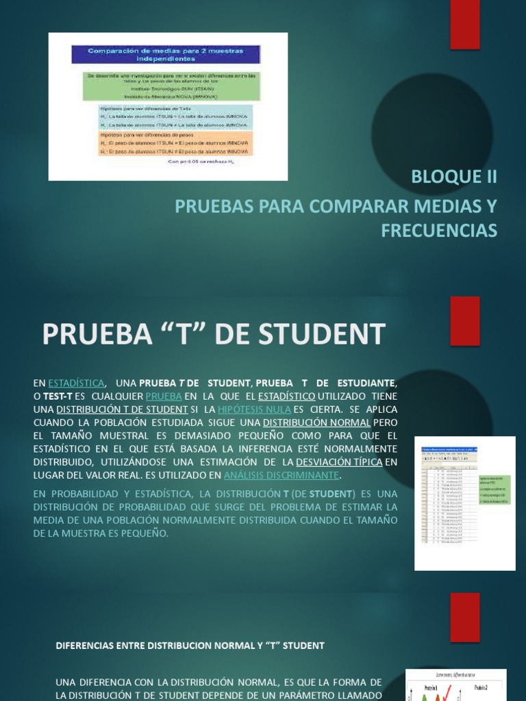 T de Student | PDF