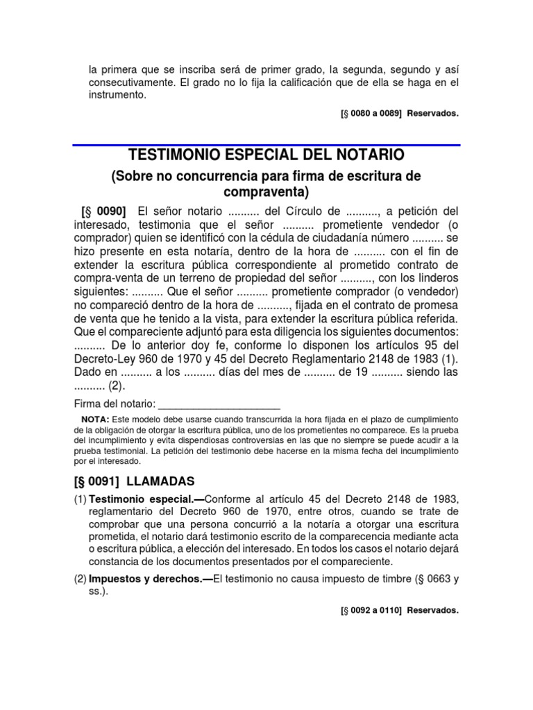 Testimonio Especial del Notario | PDF | Justicia | Crimen y violencia