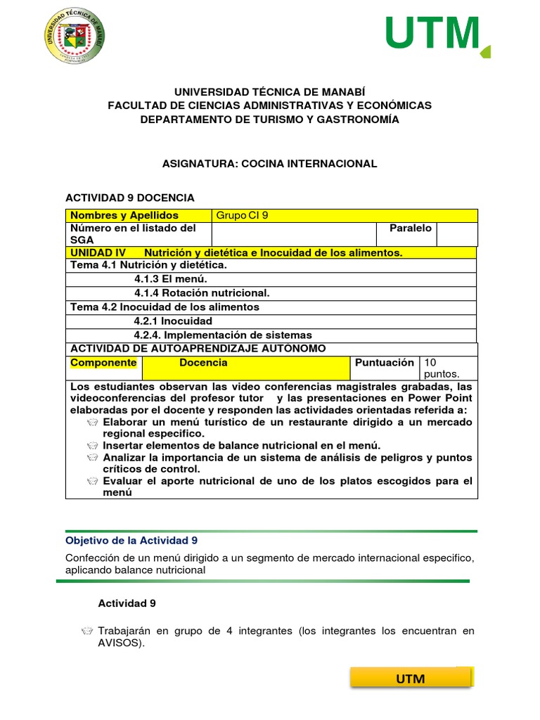 9 CI Actividad 9 | PDF