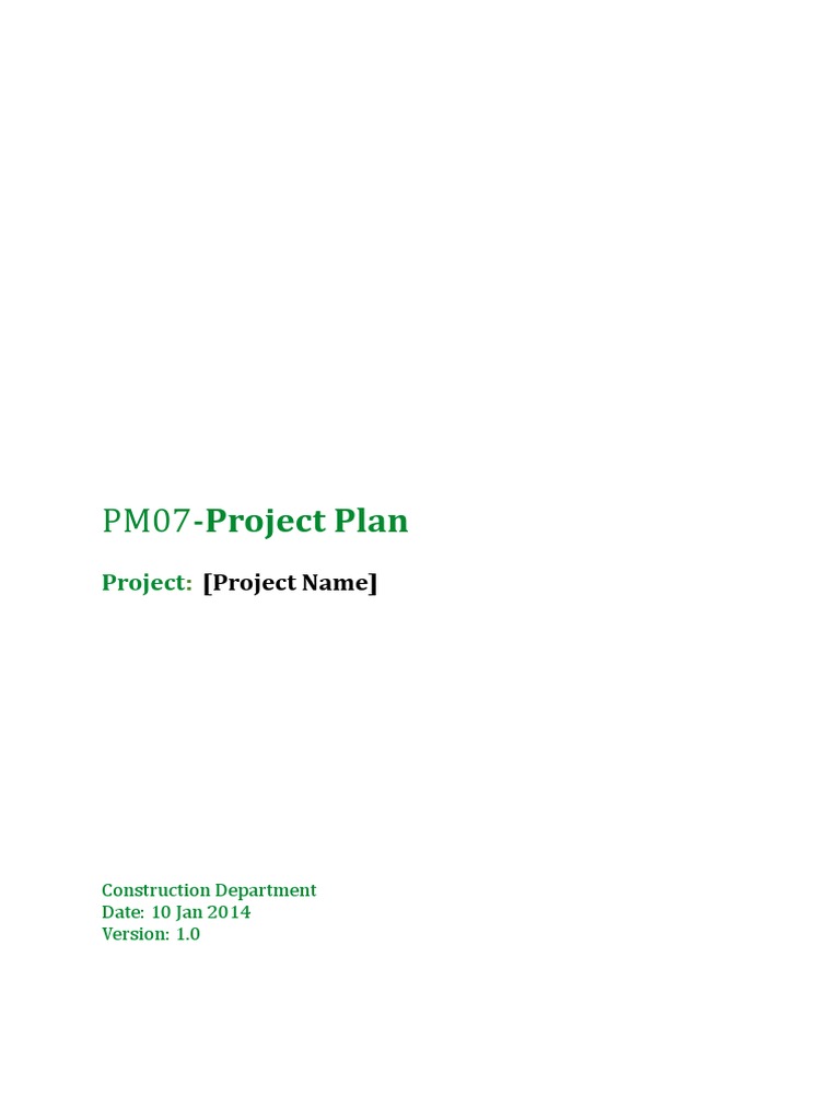 PMO - Project Plan | PDF