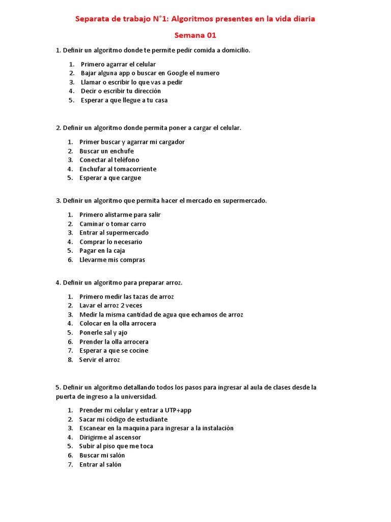 Tarea 1 Algoritmos | PDF