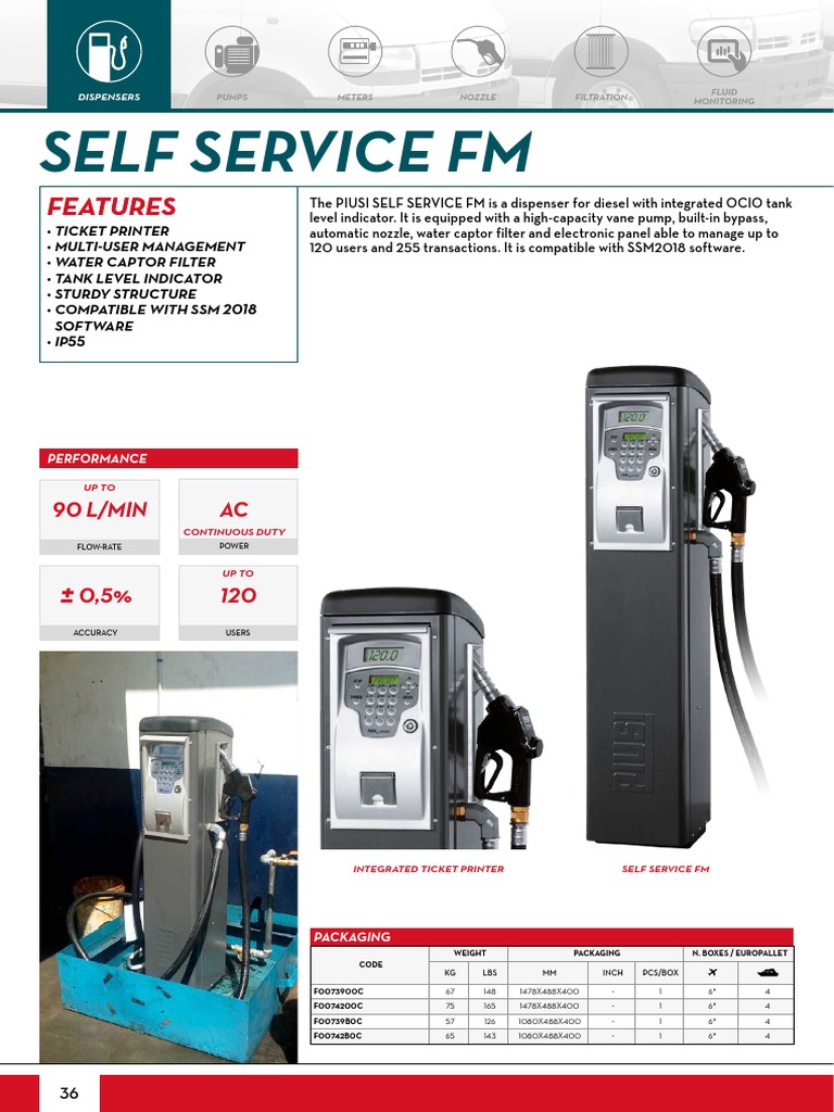 Piusi Self Service FM 2019 | PDF