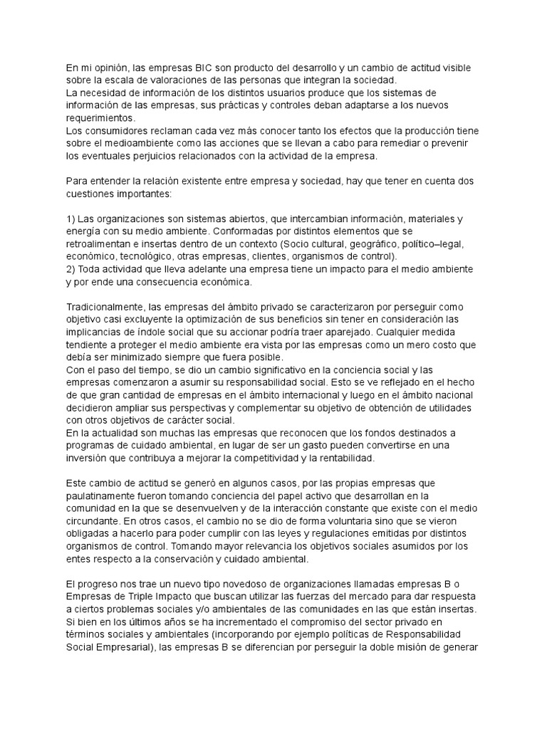 Empresas BIC | PDF | Business | Sociedad
