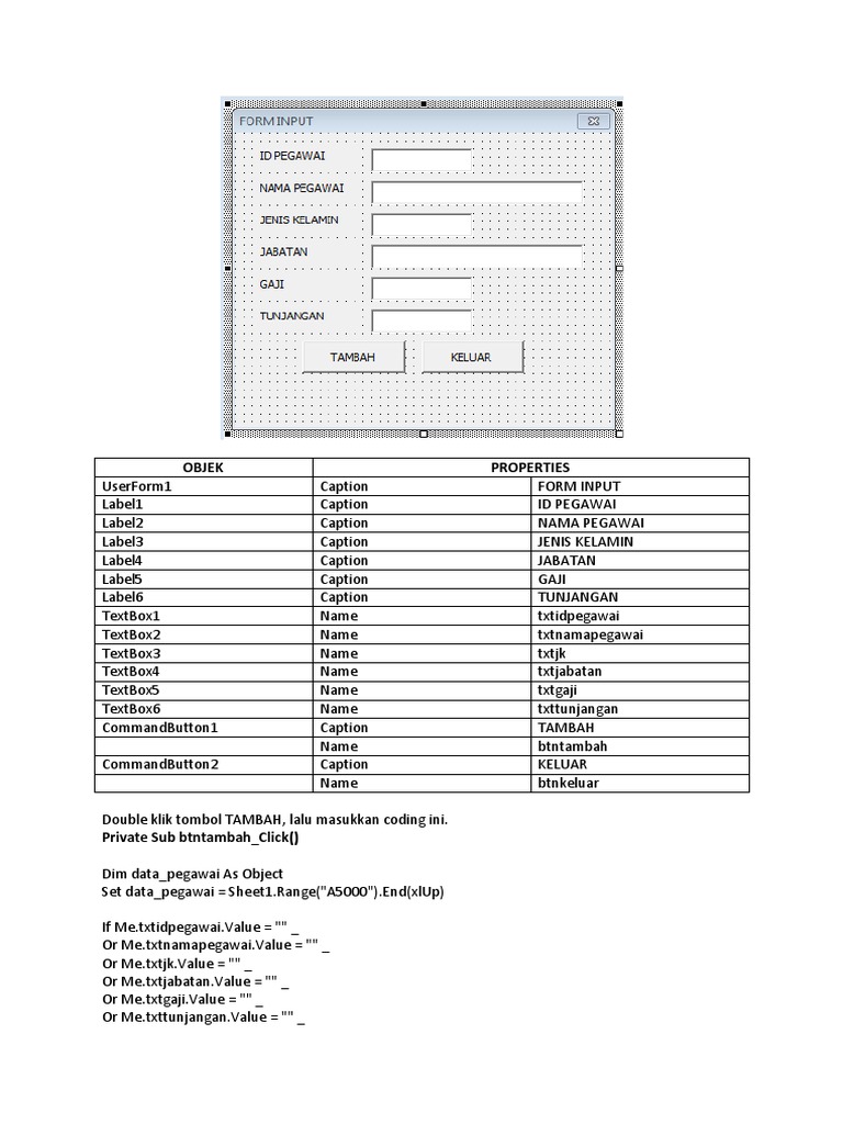 Form Input Pegawai | PDF | Computers Form Input Pegawai | PDF | Computers