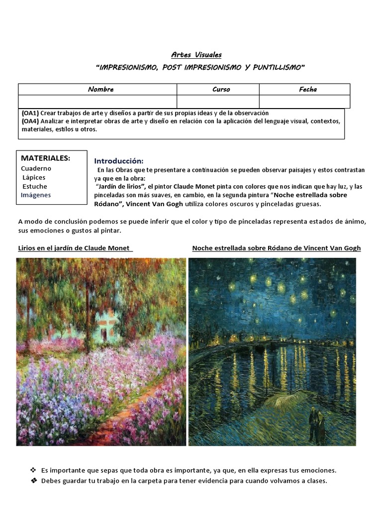 Guia Artes Visuales Tres | PDF