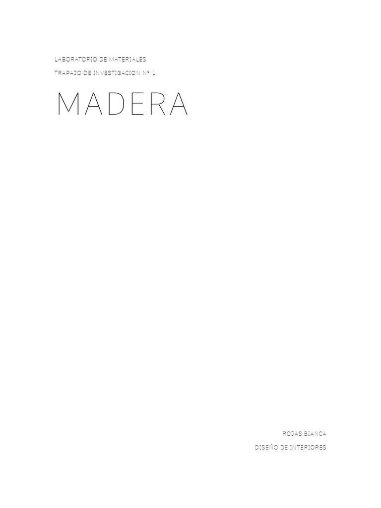 Bianca Rojas - La Madera | PDF