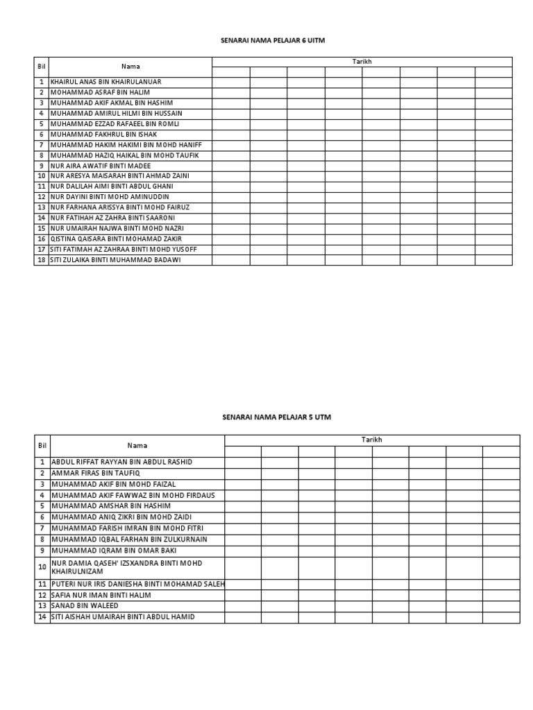 BUKU KEDATANGAN MURID 2022 | PDF
