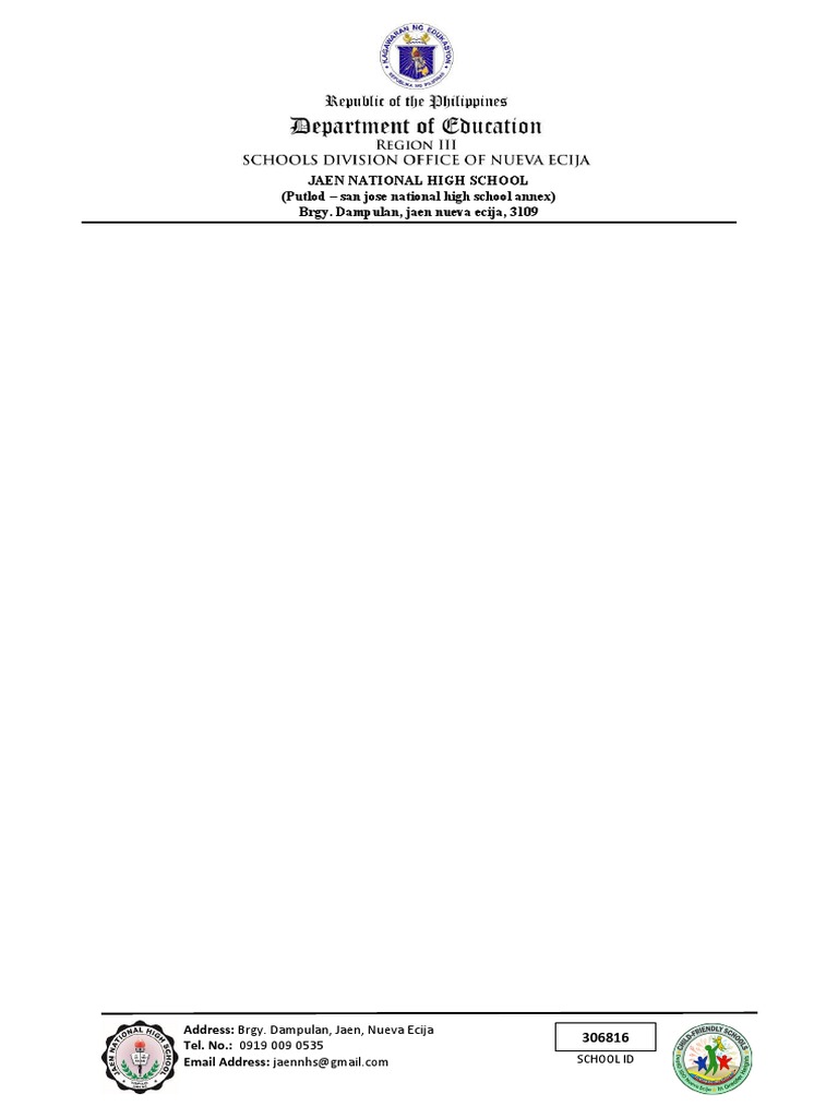 School Official Letterhead | PDF
