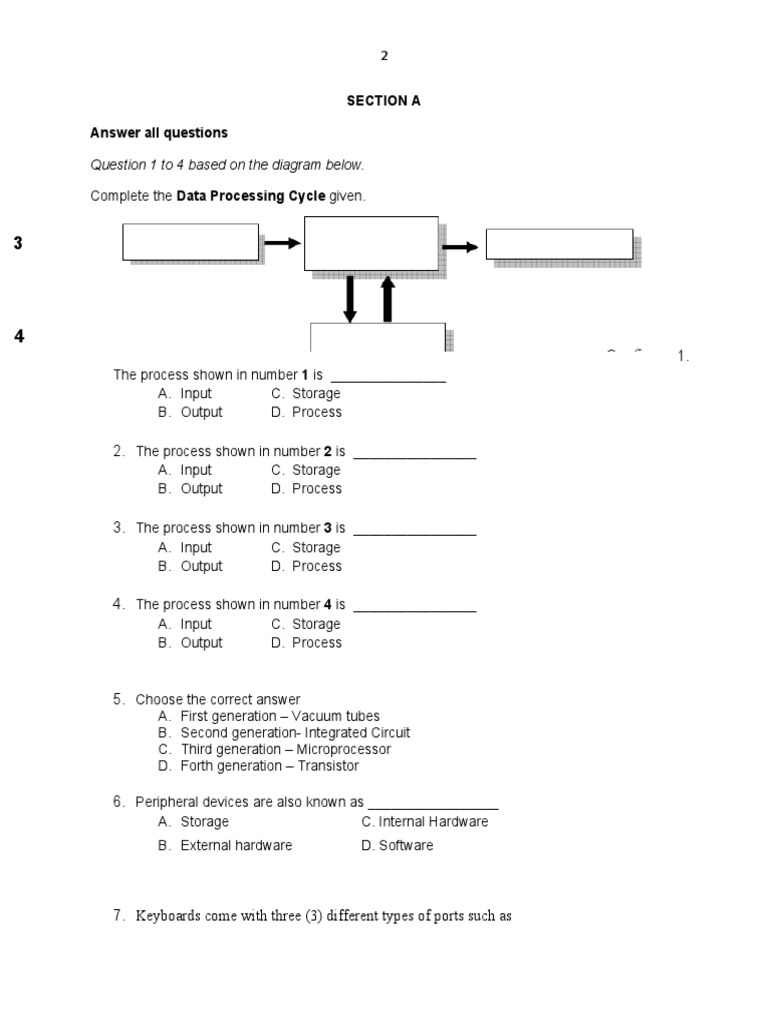 Ictl Mid Year Exam Form 1 | PDF