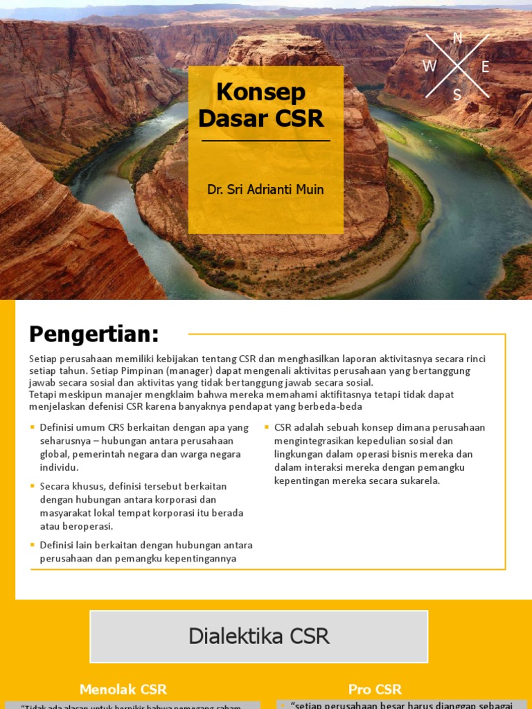 Konsep Dasar CSR | PDF | Pengelolaan Keuangan & Uang