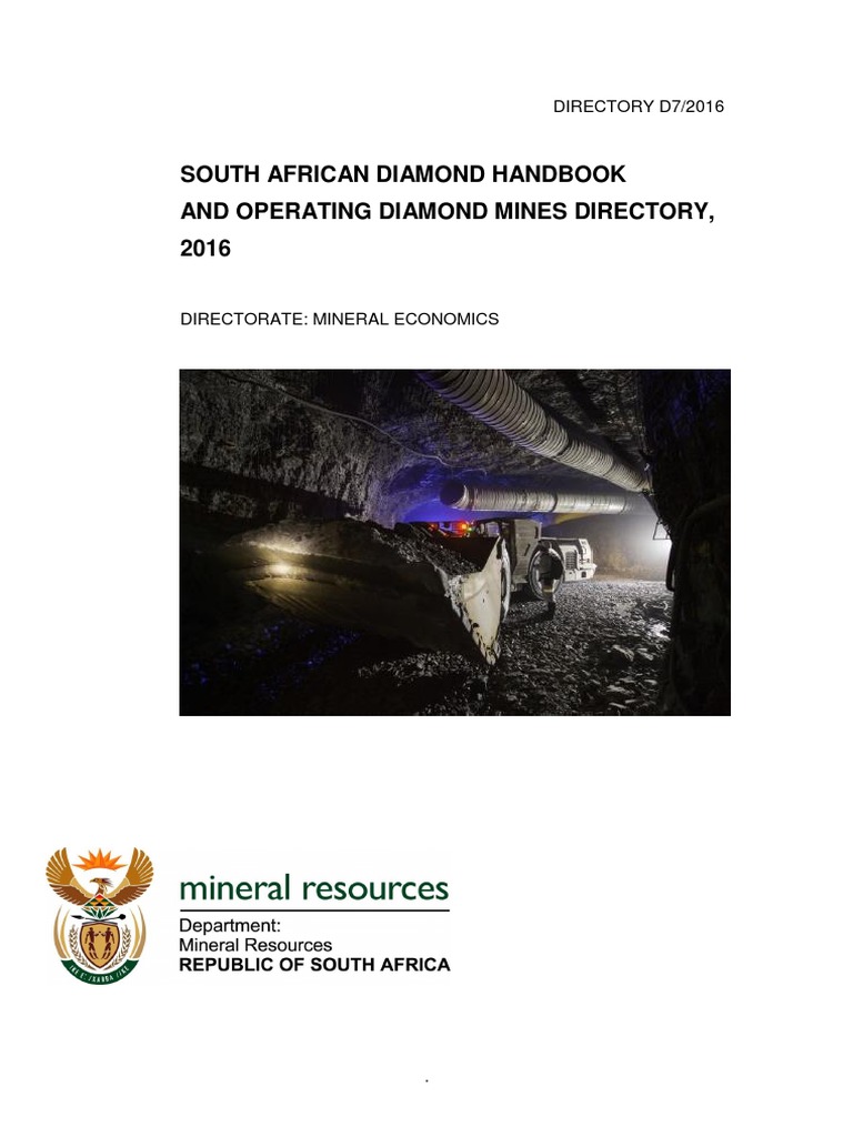 D7-2016 South African Diamond Handbook and Operating DIamond Mines ...