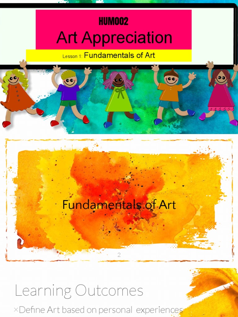 Art App - Fundamentals of Art - Lesson 1 | PDF