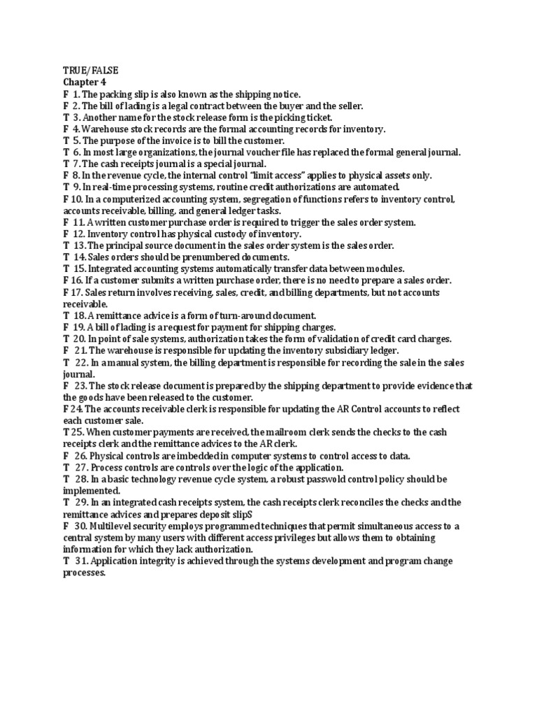 AIS Midterm Reviewer Answers | PDF | Finance & Money Management