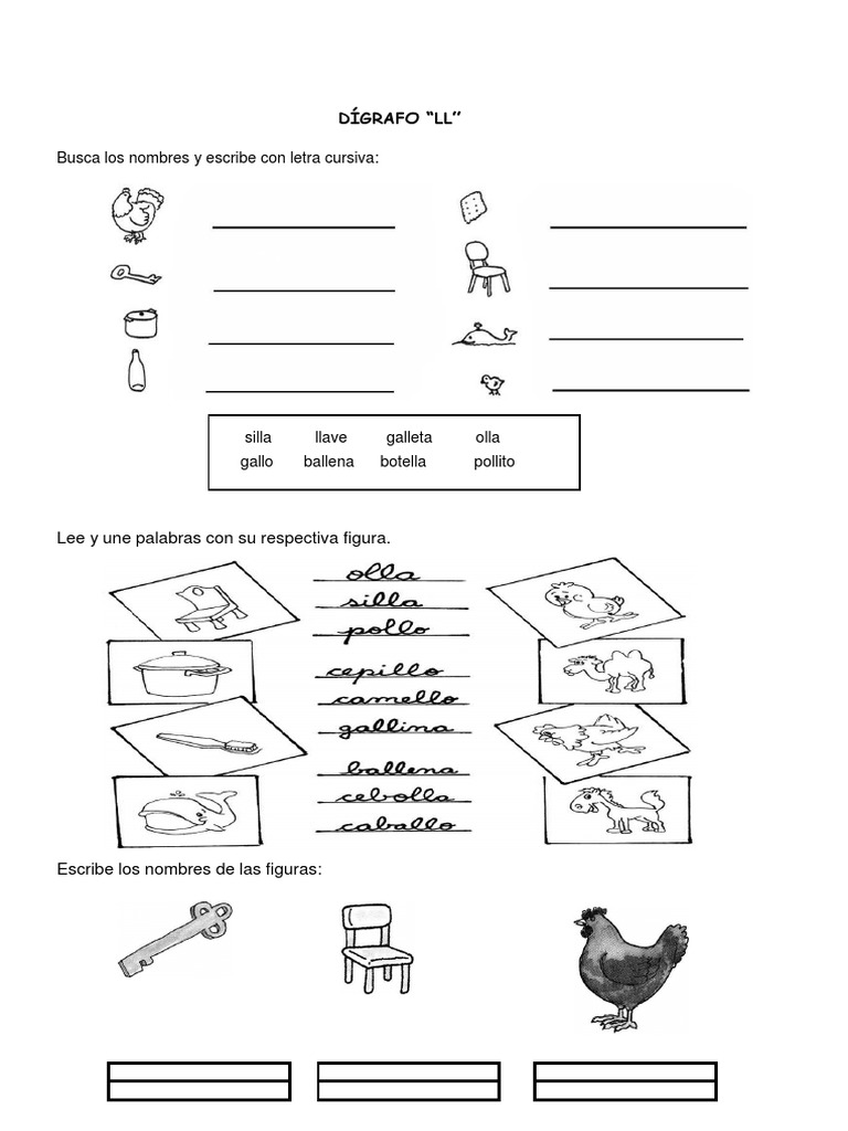 Ficha El Digrafo LL | PDF