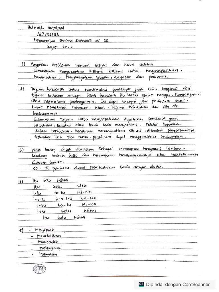 Bahasa Indonesia TTM 2 | PDF