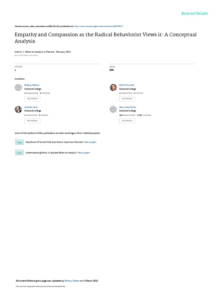 Empathy and Compassion | PDF