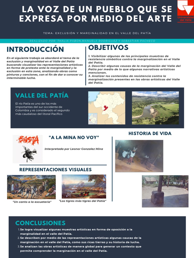 Poster Exclusión y Marginalidad en El Valle Del Patía | PDF