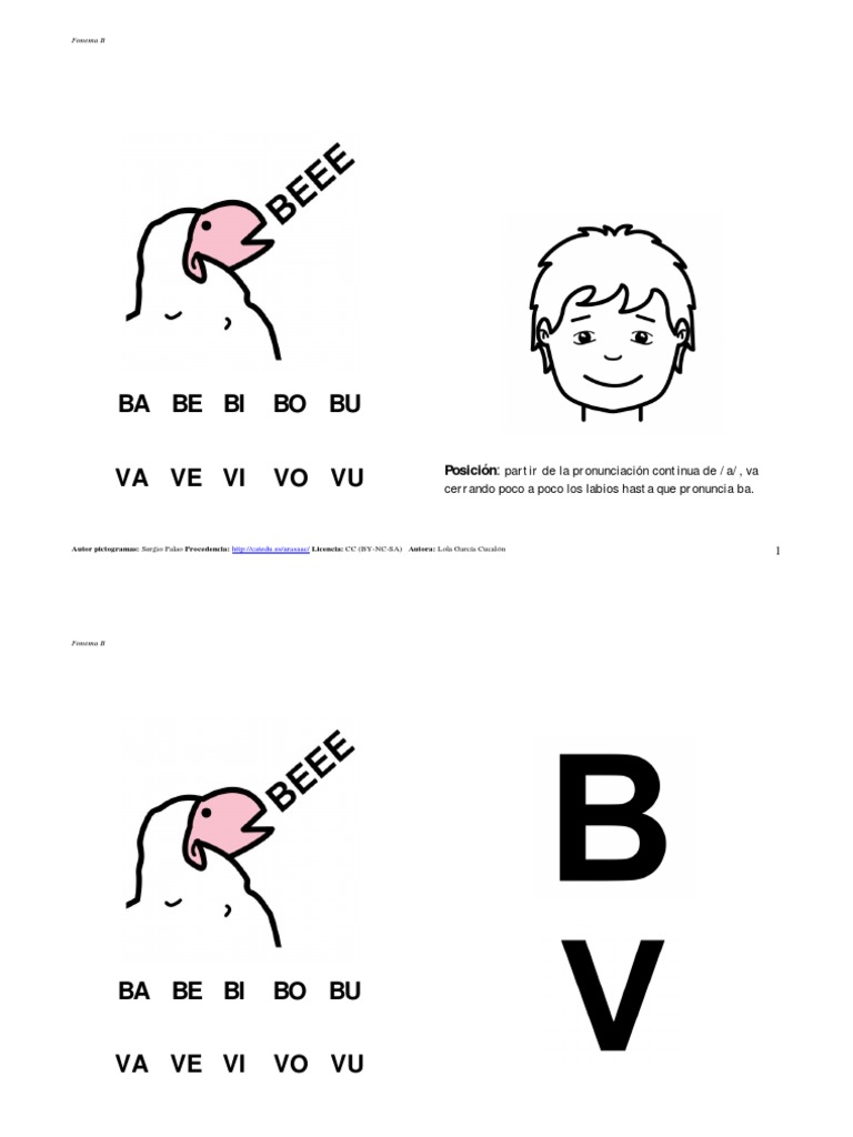 Fonema B/V | PDF