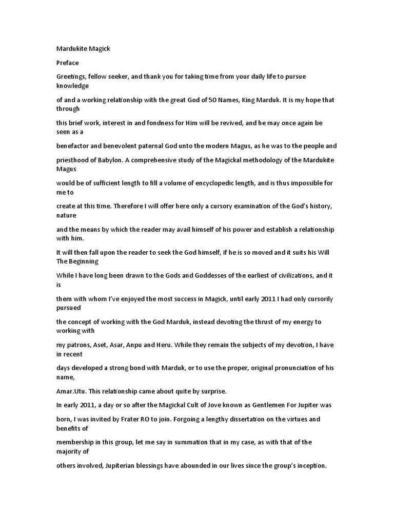 Mardukite Magick | PDF