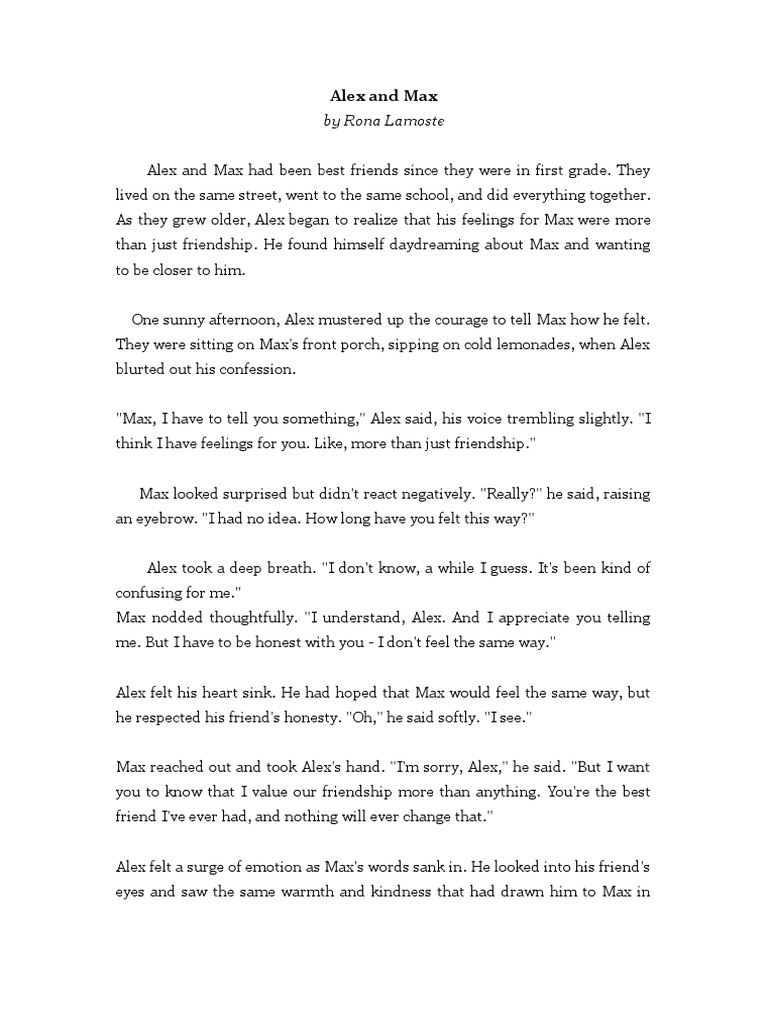 Unrequited Feelings, Lasting Friendship | PDF