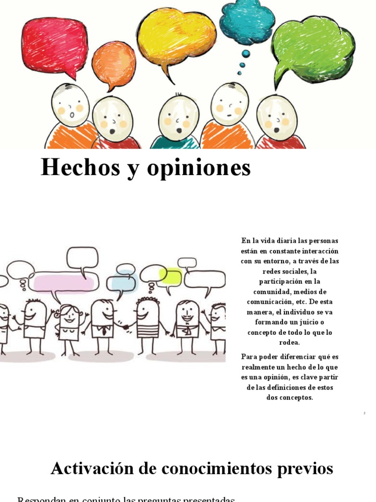 Hechos y Opiniones - 7° | PDF