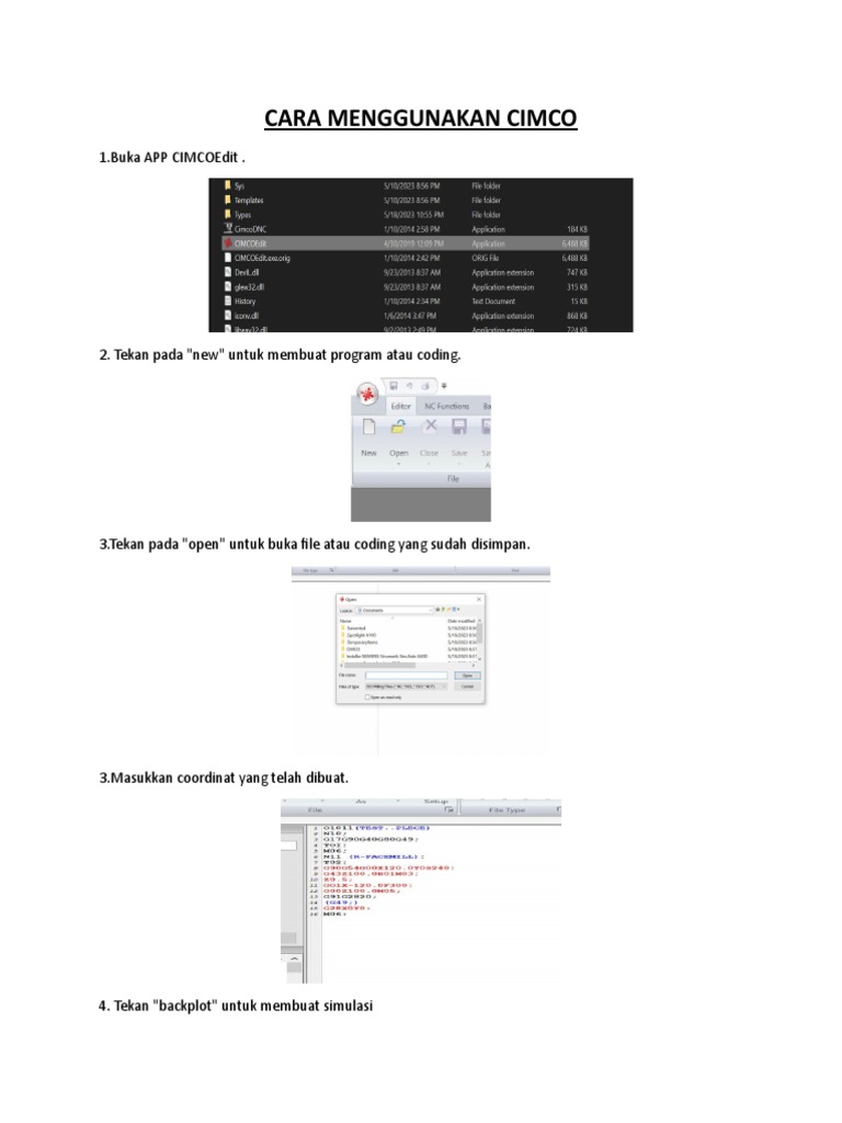 Cara Menggunakan Cimco | PDF