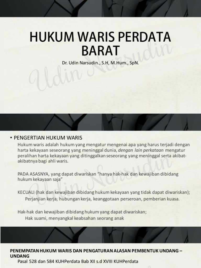 Hukum Waris Perdata PDF | PDF | Hukum